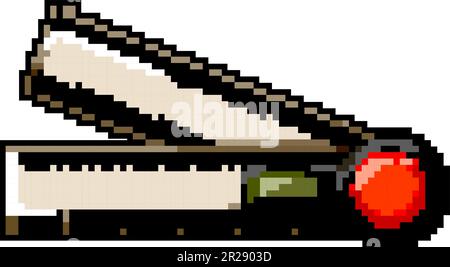 measure ruler builder game pixel art vector illustration Stock Vector ...