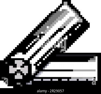 measure ruler builder game pixel art vector illustration Stock Vector ...