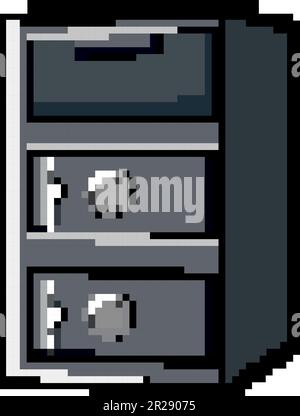 money safe game pixel art vector illustration Stock Vector Image & Art ...