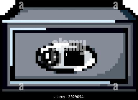bank safe game pixel art vector illustration Stock Vector Image & Art ...