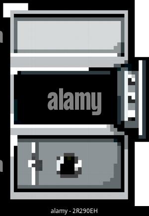storage safe game pixel art vector illustration Stock Vector Image ...