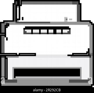 machine scanner document game pixel art vector illustration Stock Vector Image & Art - Alamy