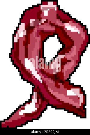 fashion scarf women game pixel art vector illustration Stock Vector ...