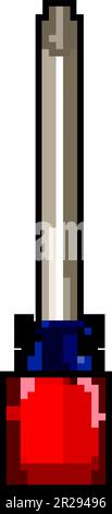 metallic screwdriver tool game pixel art vector illustration Stock ...