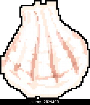 conch sea shell game pixel art vector illustration Stock Vector Image ...