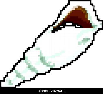conch sea shell game pixel art vector illustration Stock Vector Image ...