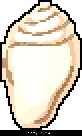 conch sea shell game pixel art vector illustration Stock Vector Image ...