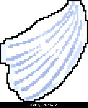 spiral sea shell game pixel art vector illustration Stock Vector Image ...