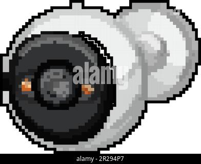 equipment security camera cctv game pixel art vector illustration Stock ...