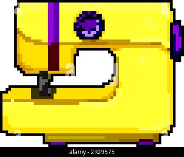 industry sew machine game pixel art vector illustration Stock Vector ...