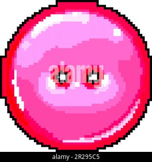 sew sewing button game pixel art vector illustration Stock Vector Image ...
