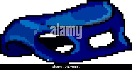plastic sled snow game pixel art vector illustration Stock Vector Image ...