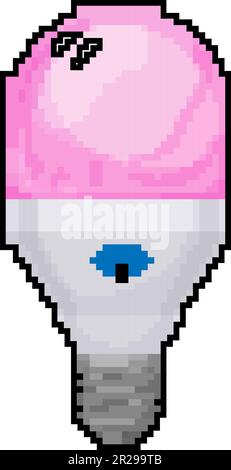 home smart lamp game pixel art vector illustration Stock Vector Image ...