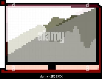 smphone smart photo frame game pixel art vector illustration Stock ...