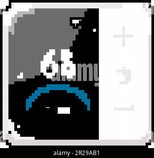 temperature smart thermostat game pixel art vector illustration Stock ...