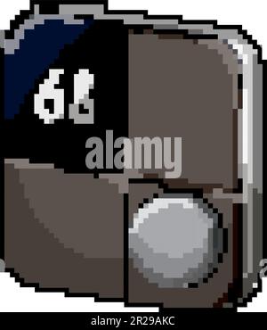 electronic smart thermostat game pixel art vector illustration Stock ...