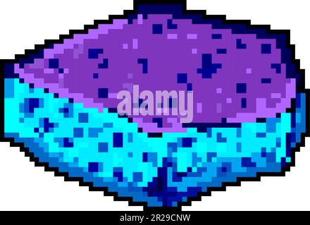 hygiene sponge kitchen game pixel art vector illustration Stock Vector ...