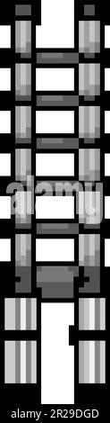 safety step ladder safety game pixel art vector illustration Stock ...