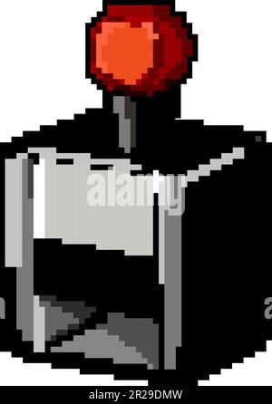 stamper stamp handle game pixel art vector illustration Stock Vector ...