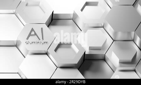 Aluminium (aluminum) metal, crystal structure Stock Photo - Alamy