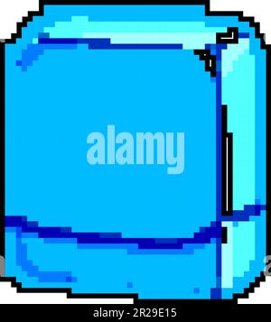 stamper stamp handle game pixel art vector illustration Stock Vector ...