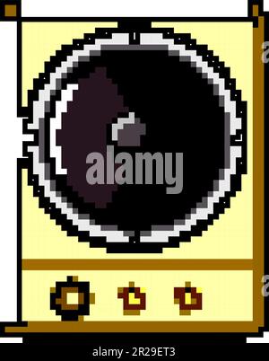 music studio sound monitor game pixel art vector illustration Stock ...