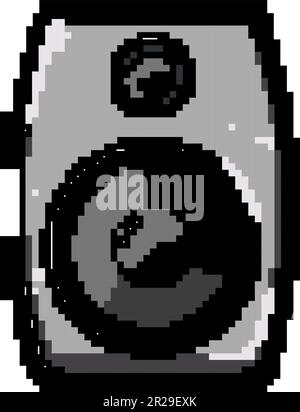 music studio sound monitor game pixel art vector illustration Stock ...
