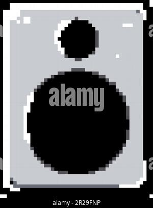 music studio sound monitor game pixel art vector illustration Stock ...
