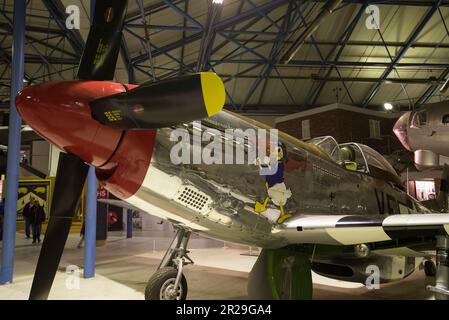 North American P-51D Mustang nicknamed "Donald Duck" at the RAF Museum ...