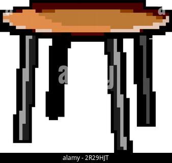 dining table dining game pixel art vector illustration Stock Vector ...