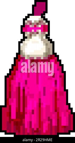 fringe tassel rope game pixel art vector illustration Stock Vector ...