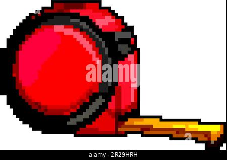 measurement tape measure game pixel art vector illustration Stock ...