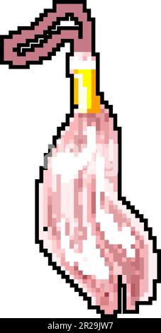fringe tassel rope game pixel art vector illustration Stock Vector ...
