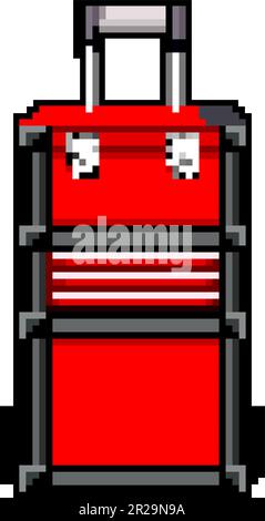 box toolbox repair game pixel art vector illustration Stock Vector ...