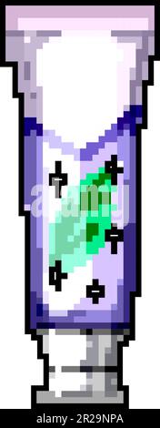 oral toothpaste game pixel art vector illustration Stock Vector Image ...