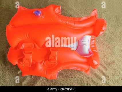 Children's inflatable life jacket Stock Photo - Alamy