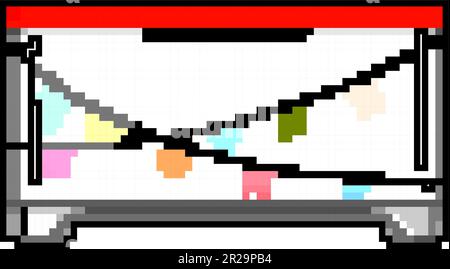 baby toy box game pixel art vector illustration Stock Vector Image ...