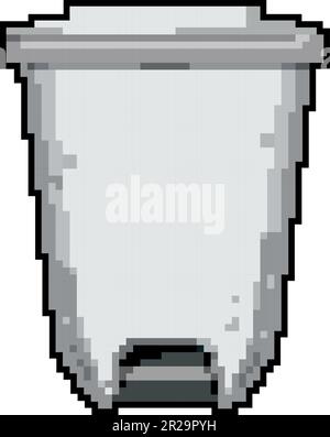 clean trash bag game pixel art vector illustration Stock Vector Image ...