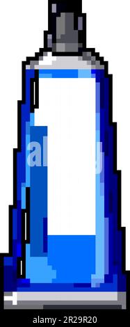 oral toothpaste game pixel art vector illustration Stock Vector Image ...