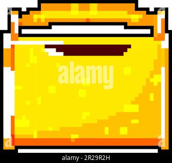 storage toy box game pixel art vector illustration Stock Vector Image ...