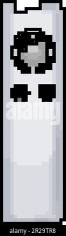 hand tv remote game pixel art vector illustration Stock Vector Image ...