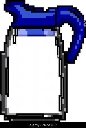 bottle water pitcher game pixel art vector illustration Stock Vector ...