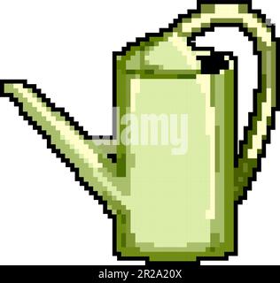 spray watering can game pixel art vector illustration Stock Vector ...