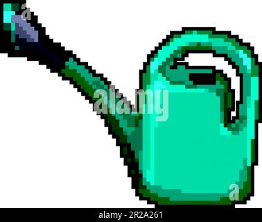 spray watering can game pixel art vector illustration Stock Vector ...