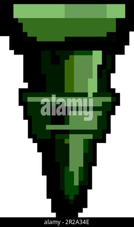 alcohol corkscrew wine game pixel art vector illustration Stock Vector ...