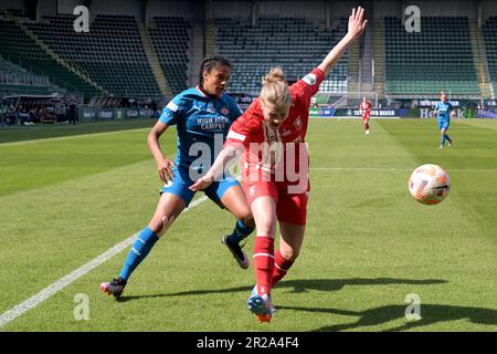 THE HAGUE - Netherlands, 18/05/2023, (lr) Naomi Pattiwael of PSV, Kim ...