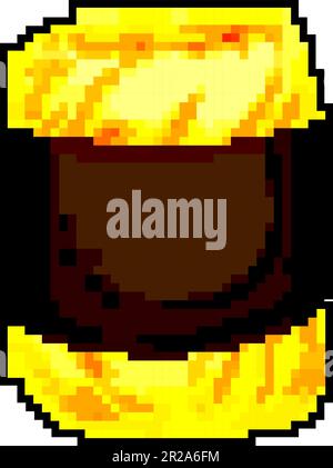 crochet yarn wool game pixel art vector illustration Stock Vector Image ...