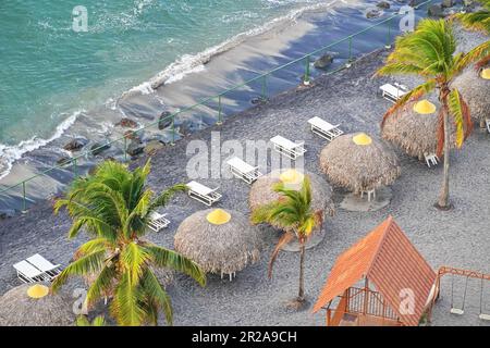 Beach Club Palapas at resort area Nueva Gorgona, Panama near Coronado ...