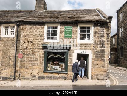 The oldest sweet shop, Pateley Bridge, Nidderdale, North Yorkshire, UK ...