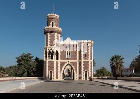 Architecture of the El Qanater Barrage, on the River Nile at the Delta ...
